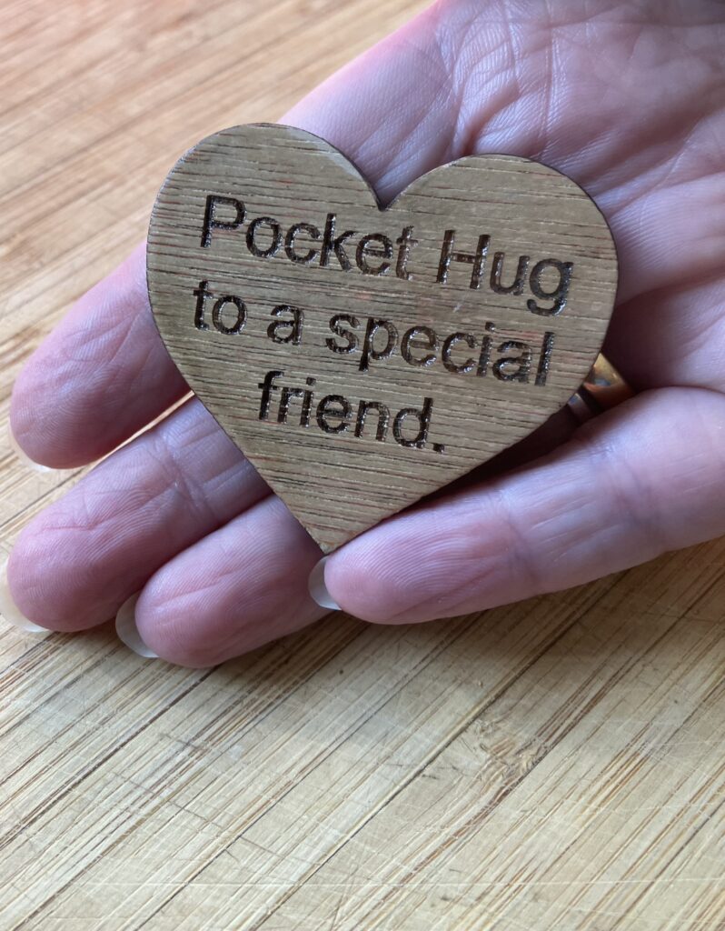 Pocket Hug Tokens – Just From the Woodshed